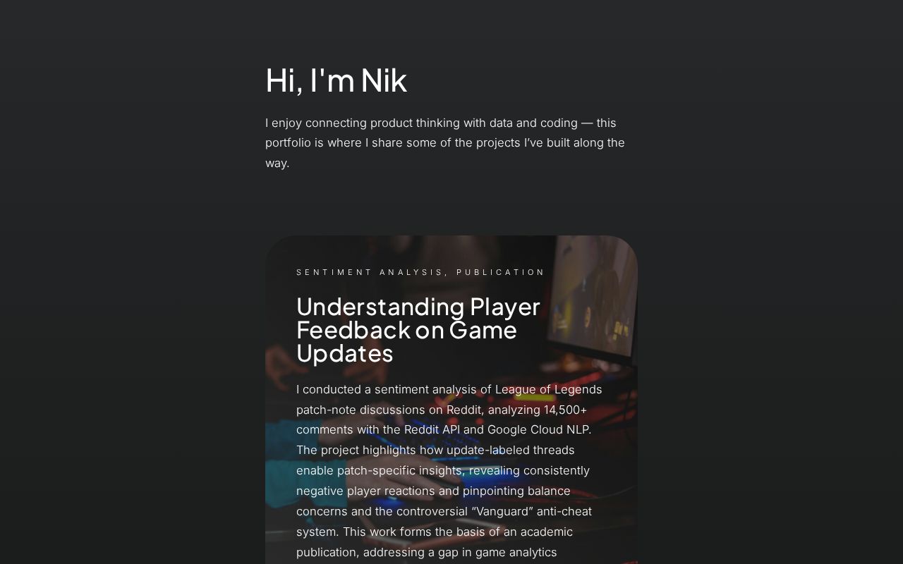 Portfolio Niklas Böckmann